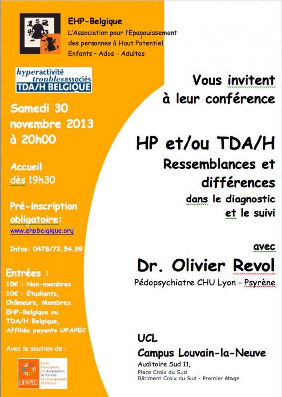 Ufapec - HP et TDA/H : ressemblances et différences dans le diagnostic ...